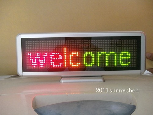16x64 Desk board Programmable LED Message Sign Scroll Moving Display 3 ...