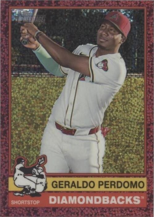 2025 Topps Heritage - Geraldo Perdomo #157 Chrome Burgundy Sparkle Refractor for sale online | eBay
