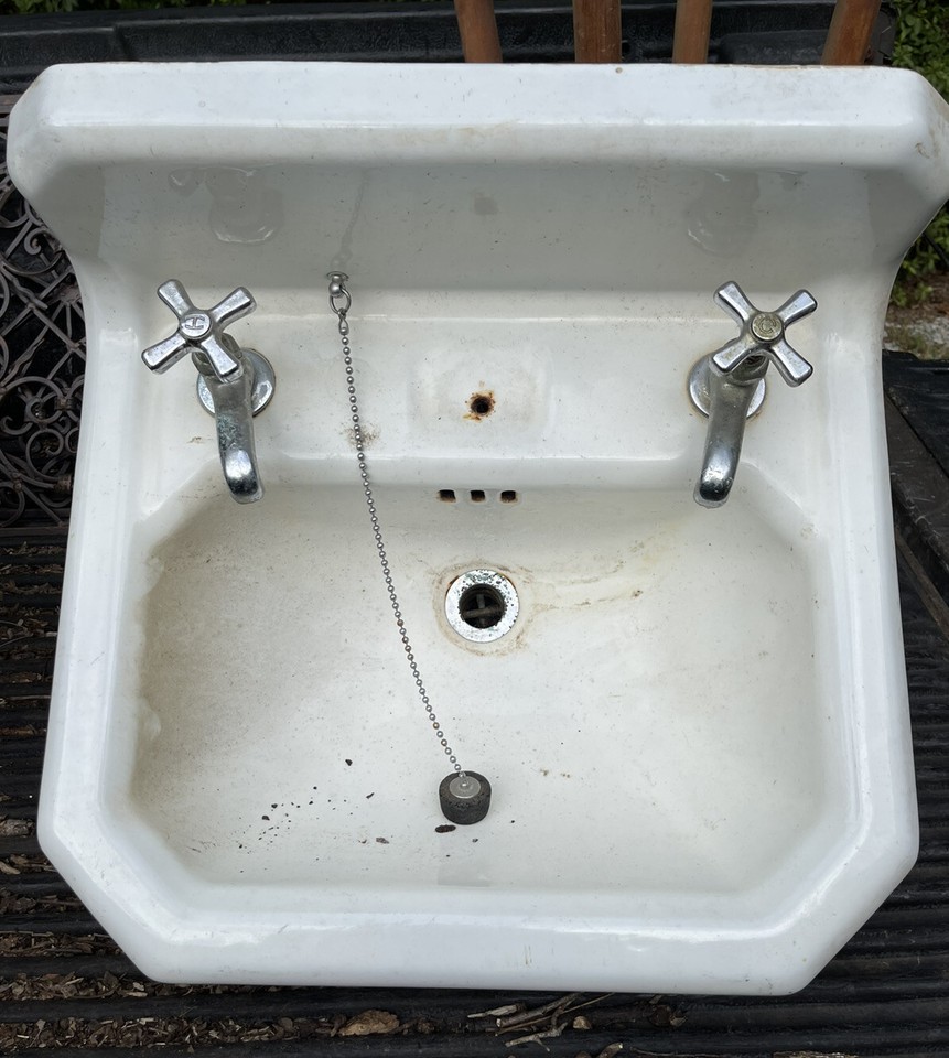 Vintage Cast Iron School Sink | eBay