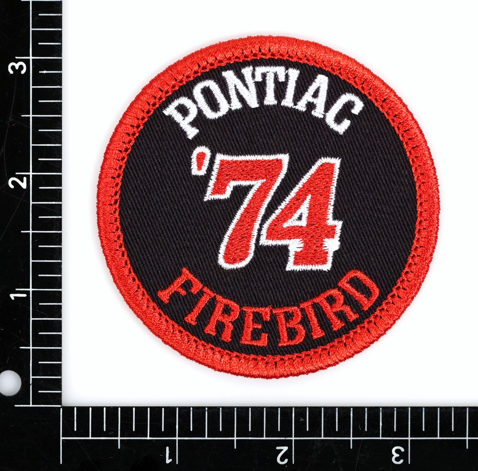 1974 Pontiac Firebird Embroidered Patch Black/Red Iron-On Sew-On Hat ...