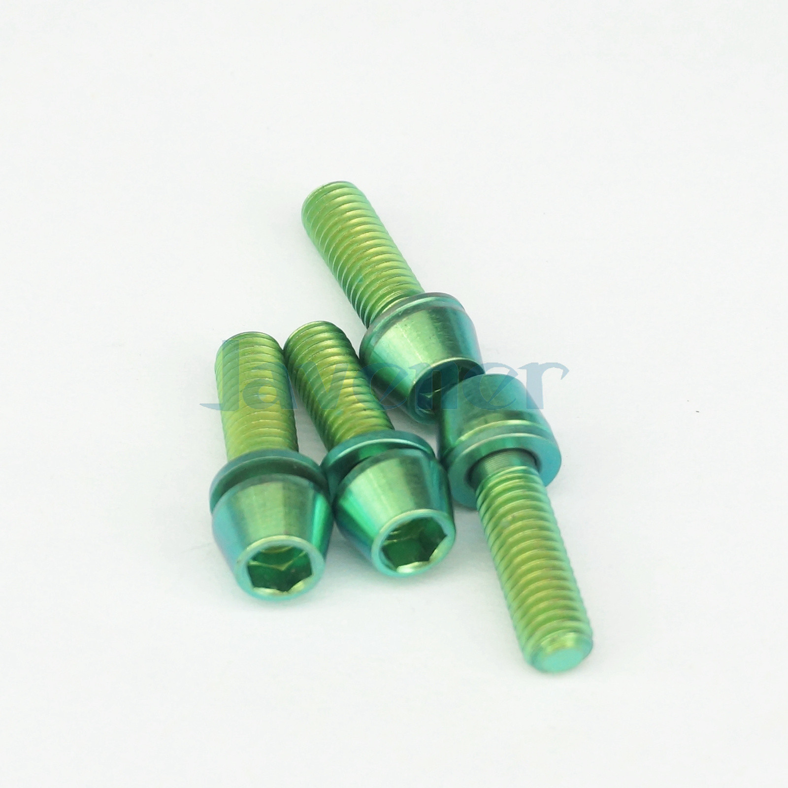 2pcs M5 16/18/20mm Long GR5 Titanium Bike Screw Taper Cone Head Bolts ...
