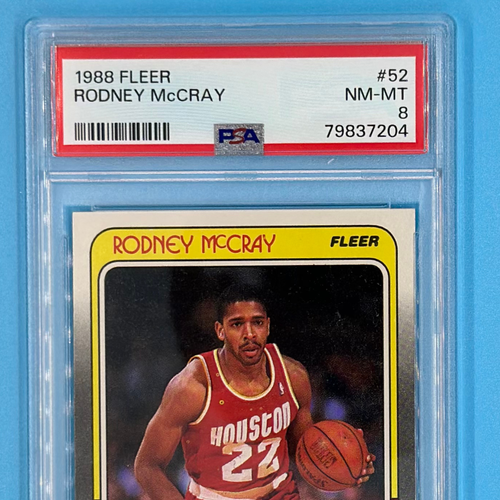 1988 Fleer #52 Rodney McCray PSA 8 – Houston Rockets – NM-MINT | eBay