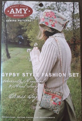 Amy Butler Gypsy Style Fashion Set Pattern - Head Scarf, Headband ...