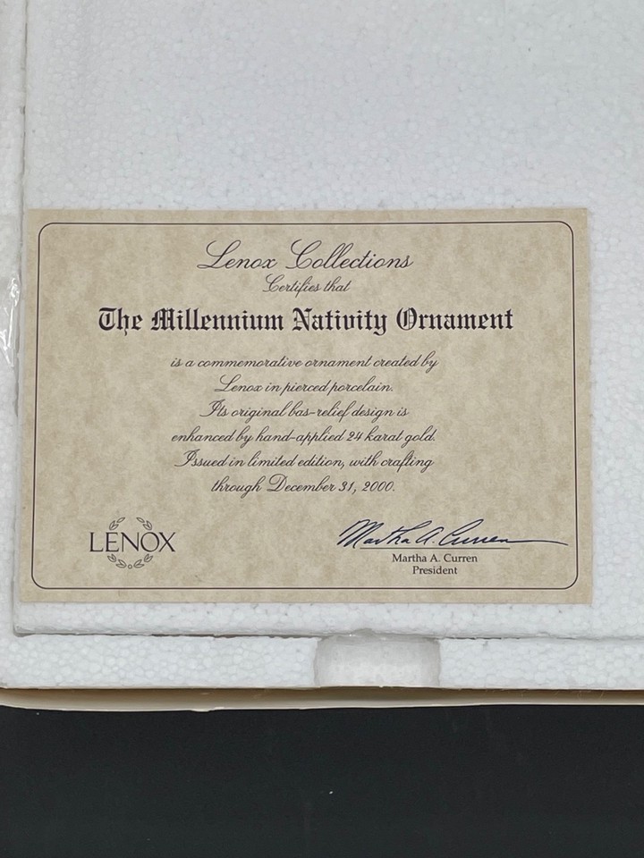 Lenox, The Millennium Nativity Ornaments, Set 0f 4 | eBay