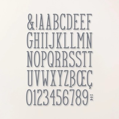 Stampin Up ALPHABET A LA MODE Dies Letters & Numbers - NEW | eBay