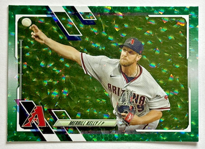 Merrill Kelly 2021 Topps Update Green Foilboard #'d /499 Arizona ...