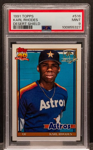 100855327 Karl Rhodes 1991 Topps #516 Desert Shield PSA 9 | eBay