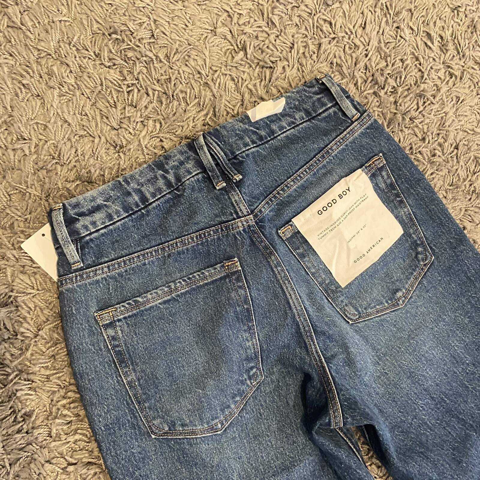 NWT Good American GOOD BOY FRAY HEM 28” Inseam Size 2 | eBay