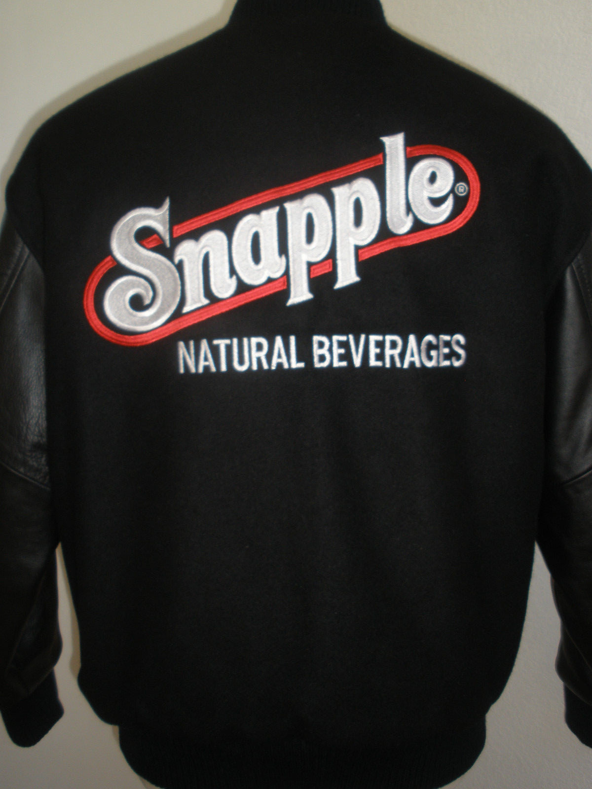 @ MV. SPORT SNAPPLE VARSITY WOOL LEATHER JACKET SIZE L UNIQUE | eBay