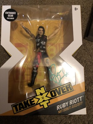 WWE WWF Ruby Riott NXT Elite 4 Autographed Toy Mattel MOC Mint Unopened ...