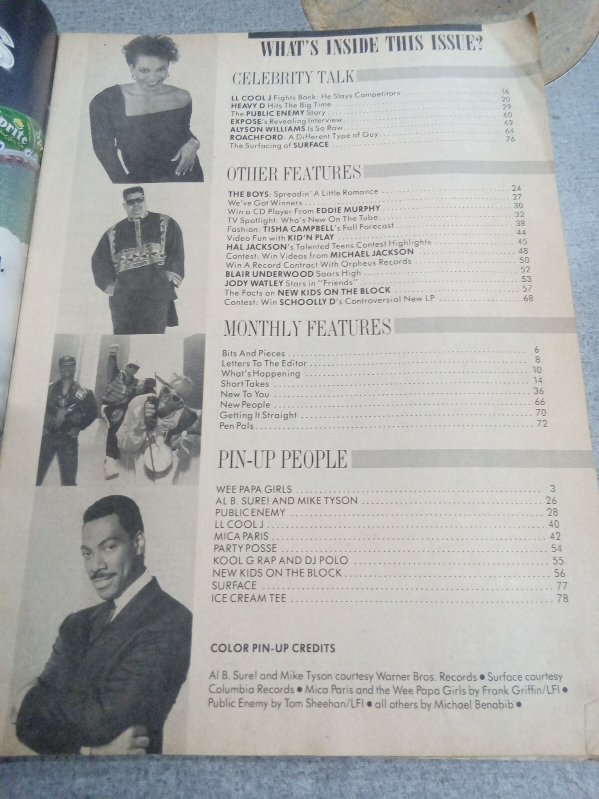 Vintage Right On Magazine November 1989 Featuring Heavy D. , LL COOL J ...