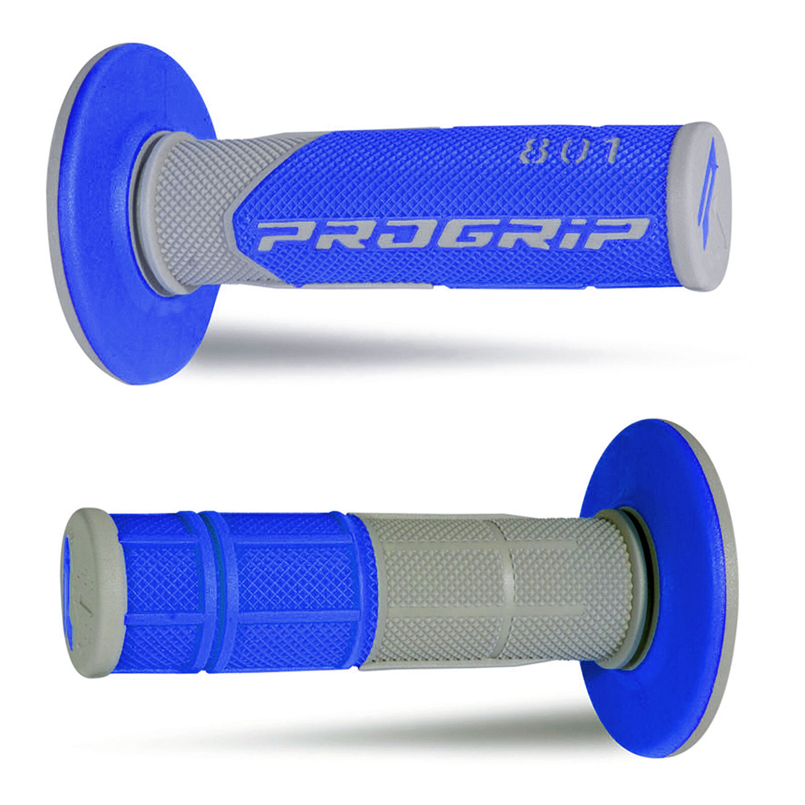 PROGRIP 801 MX HANDLEBAR GRIPS BLUE / GREY HUSQVARNA TC65 TC85 TC125 ...