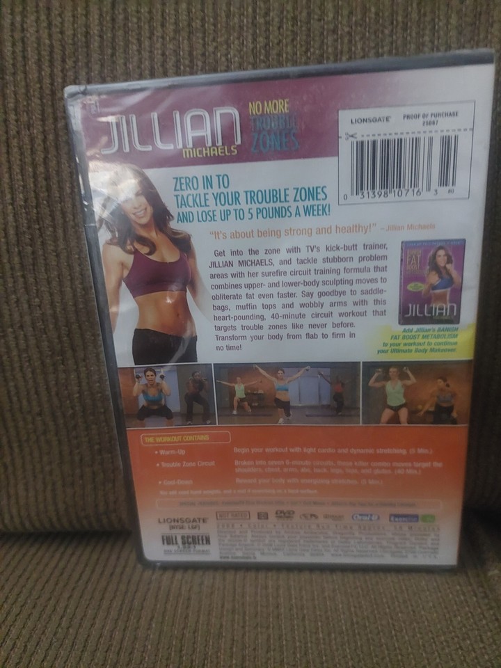 Jillian Michaels: No More Trouble Zones Workout DVD Ultimate Body ...