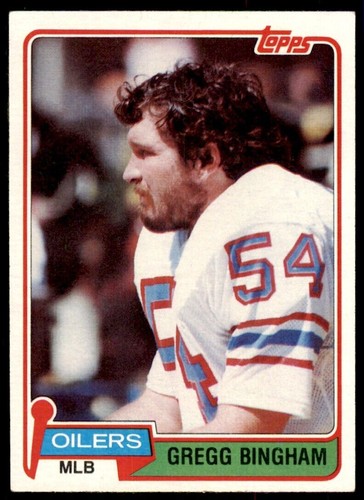 1981 Topps NFL Gregg Bingham . Houston Oilers #79 | eBay