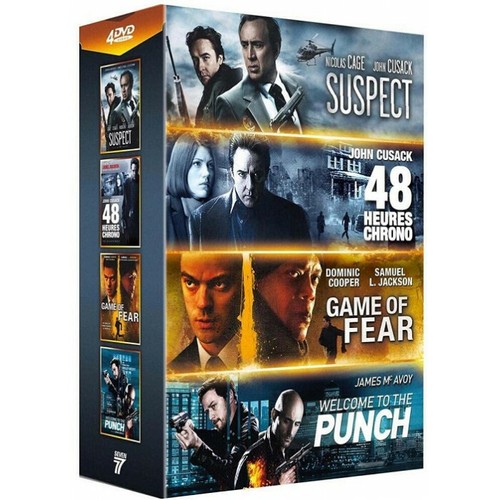 Game Of Fear + 48 Hours Chrono + Suspect + Welcome To The Punch DVD BOX ...