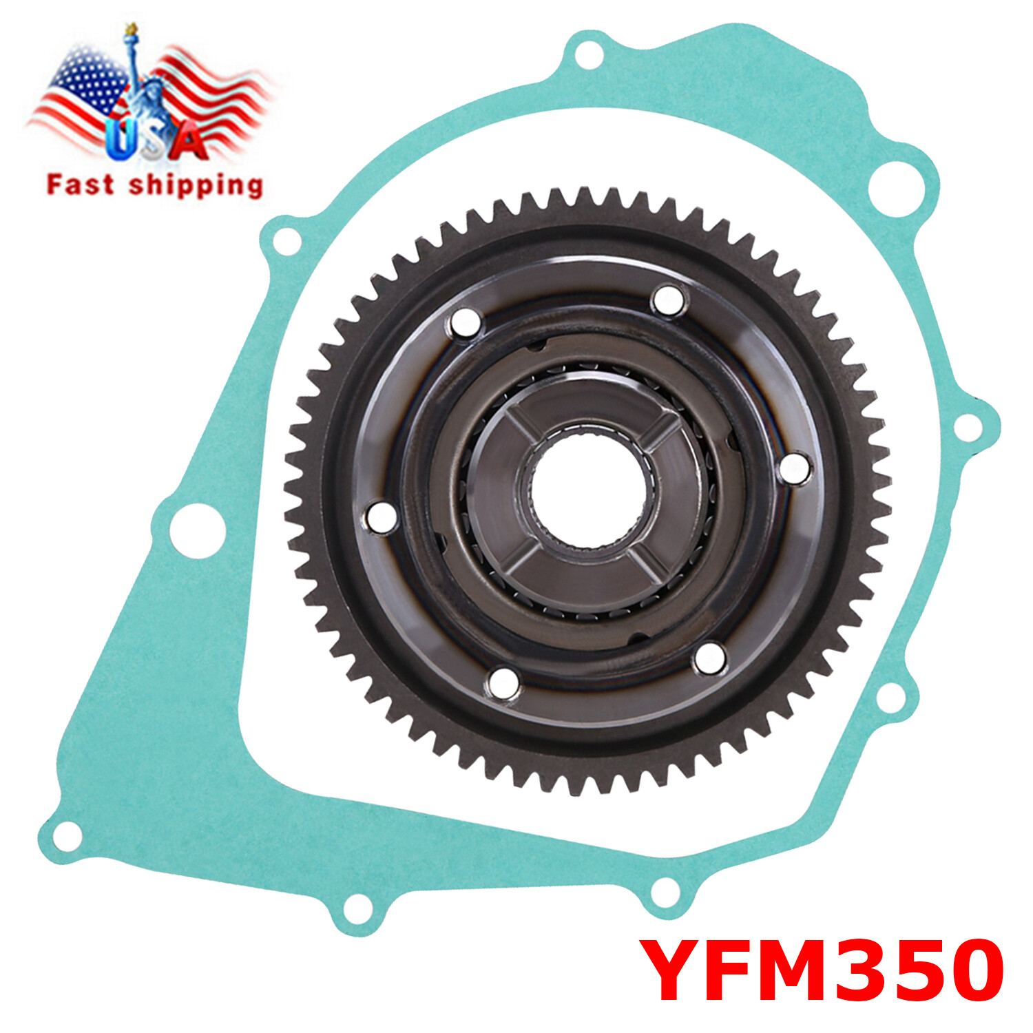 For YAMAHA Warrior Raptor 350 Starter Clutch One Way Bearing Gear Idler ...