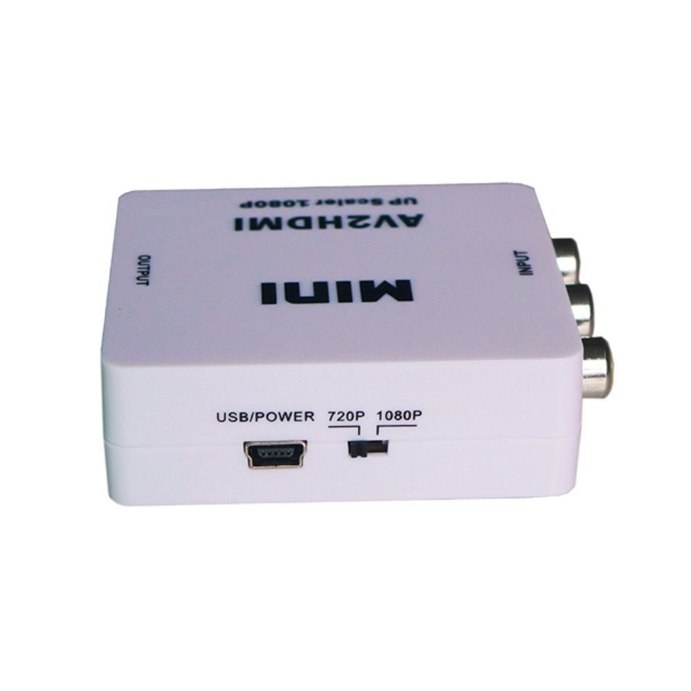 Aga Mini Composite AV CVBS 3RCA to HD Video Converter Adapter 720P ...
