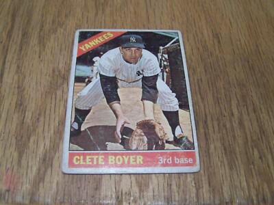 CLETE BOYER 1966 TOPPS BASEBALL CARD # 9 | eBay