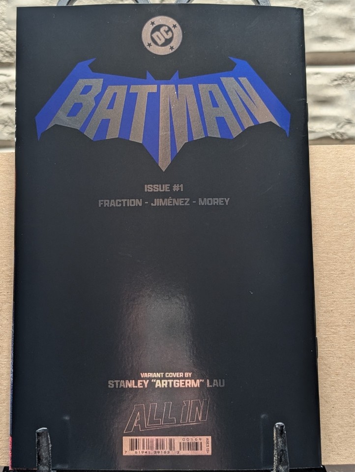 Batman #1 Stanley Artgerm Lau Blind Bag Foil Variant Cover DC 2025. | eBay
