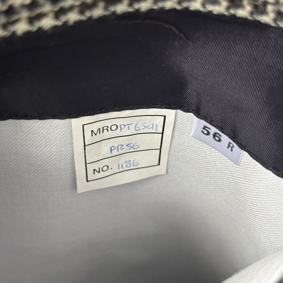 Vintage Andre Vachon Wool Blend Houndstooth Sport Coat Big 56R Gray ...