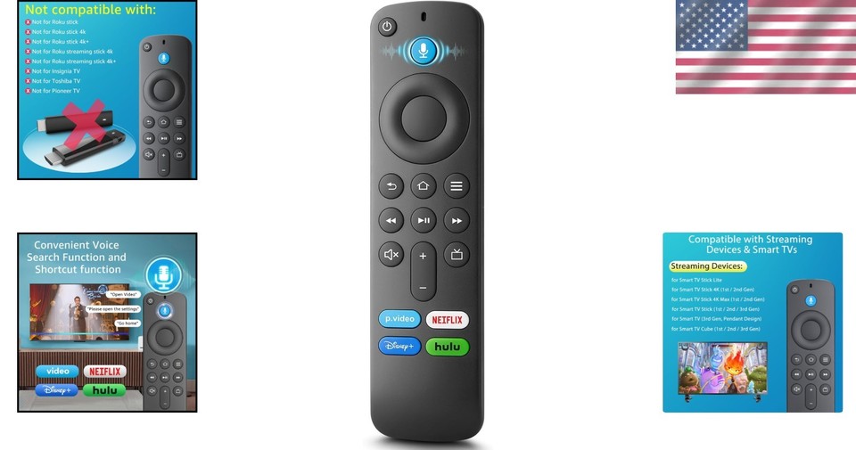 Universal Voice Remote Control - Fits Multiple Smart TV Models ...