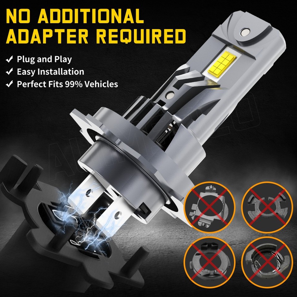 For Jaguar S-Type 2000-2008 H7 LED Headlight Low Beam Light Bulbs ...