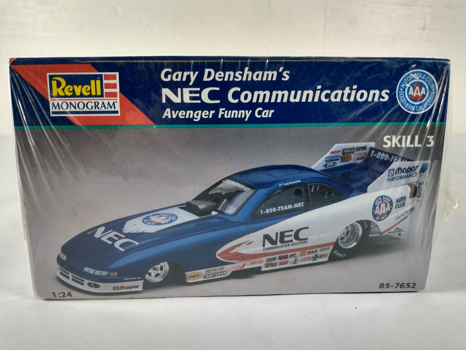 Gary Densham's NEC Communications Avenger Funny Car Revell 1:25 Model ...