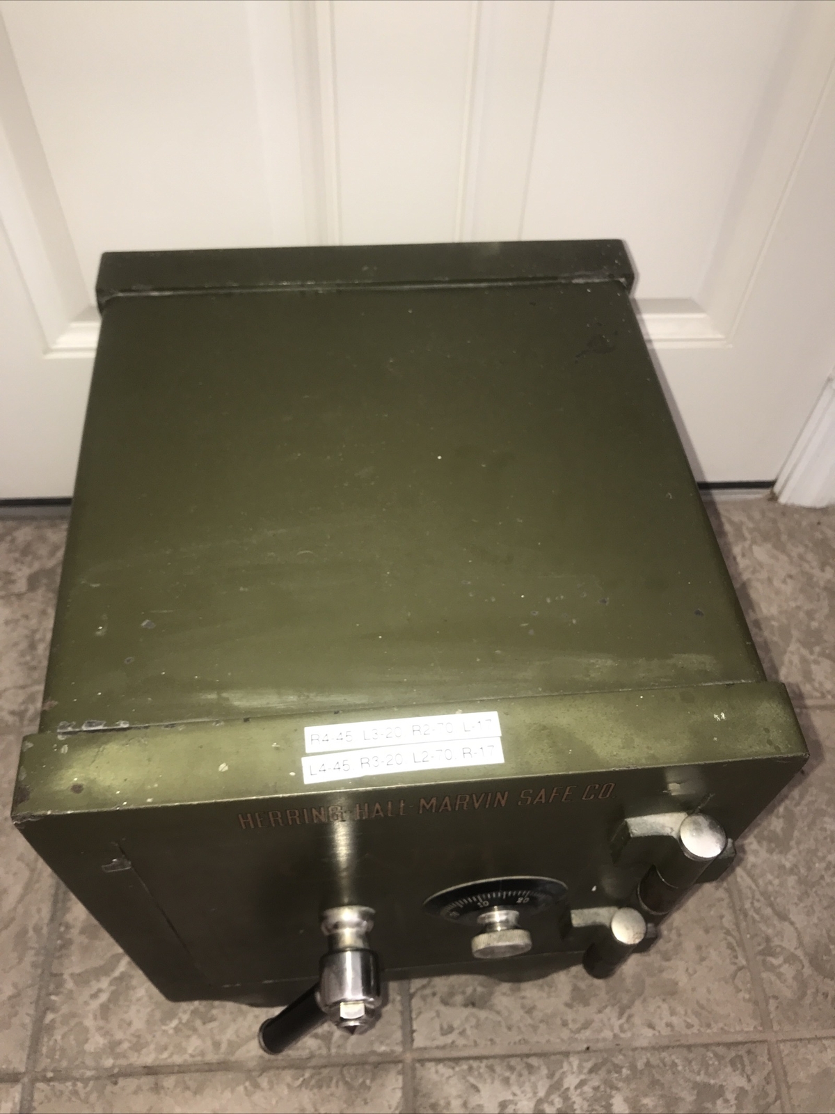 Antique Herring Hall Marvin Safe Co. Floor Safe Sold By John B. Varick ...