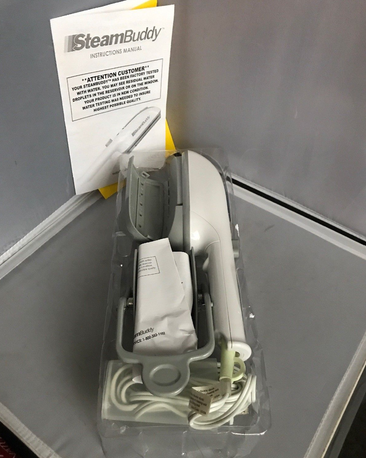 STEAM BUDDY Handheld Electric Fabric Clothes Travel Steamer DF-A005 | eBay