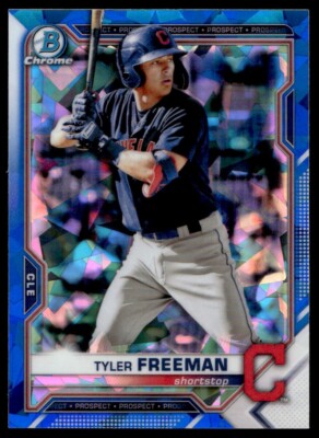 2021 Bowman Chrome Sapphire Tyler Freeman A404 Cleveland Indians #BCP ...
