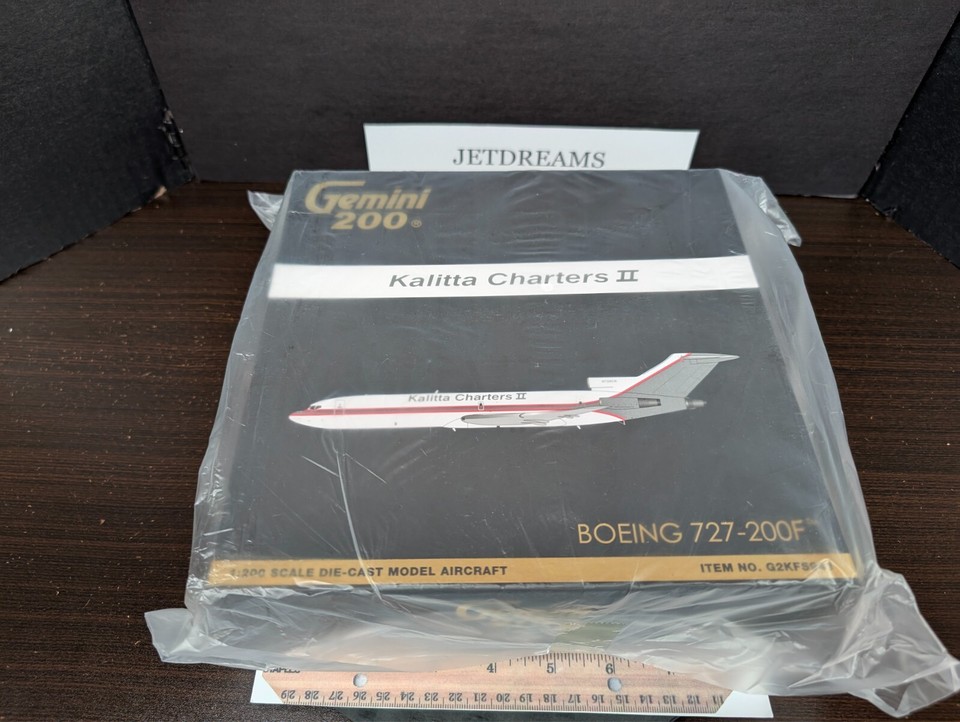 1/200 KALITTA CHARTERS II BOEING 727-200F 2010'S COLORS N726CK GEMINI ...