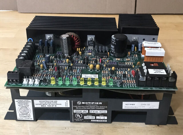 Notifier CHG-120 Battery Charger for Use With Fire Alarm Control Panel ...