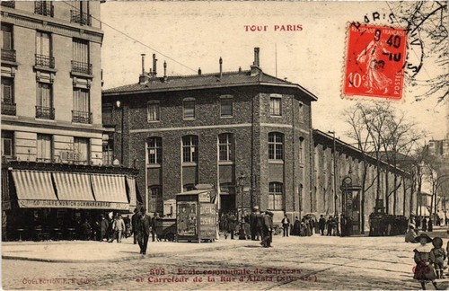CPA TOUT PARIS 808 14e Ecole communale des garcons Rue d'Alesia ...