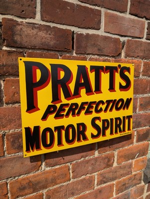 Pratts enamel sign Pratts Motor Spirit sign Pratts Perfection Porcelain ...