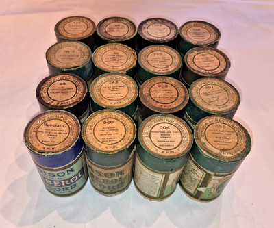 Lot of 16 Edison 4-Minute Black Wax Cylinder Records | eBay