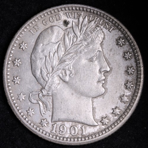 1901 Barber Quarter CHOICE AU FREE SHIPPING E769 AFM | eBay