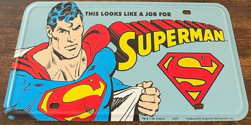 This Looks Like A Job for Superman Booster License Plate DC Comics ...