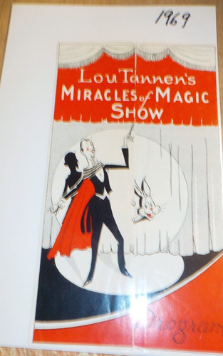 Lou Tannen Miracle Magic Show Program 1969 Vintage Don Alan Zanny ...