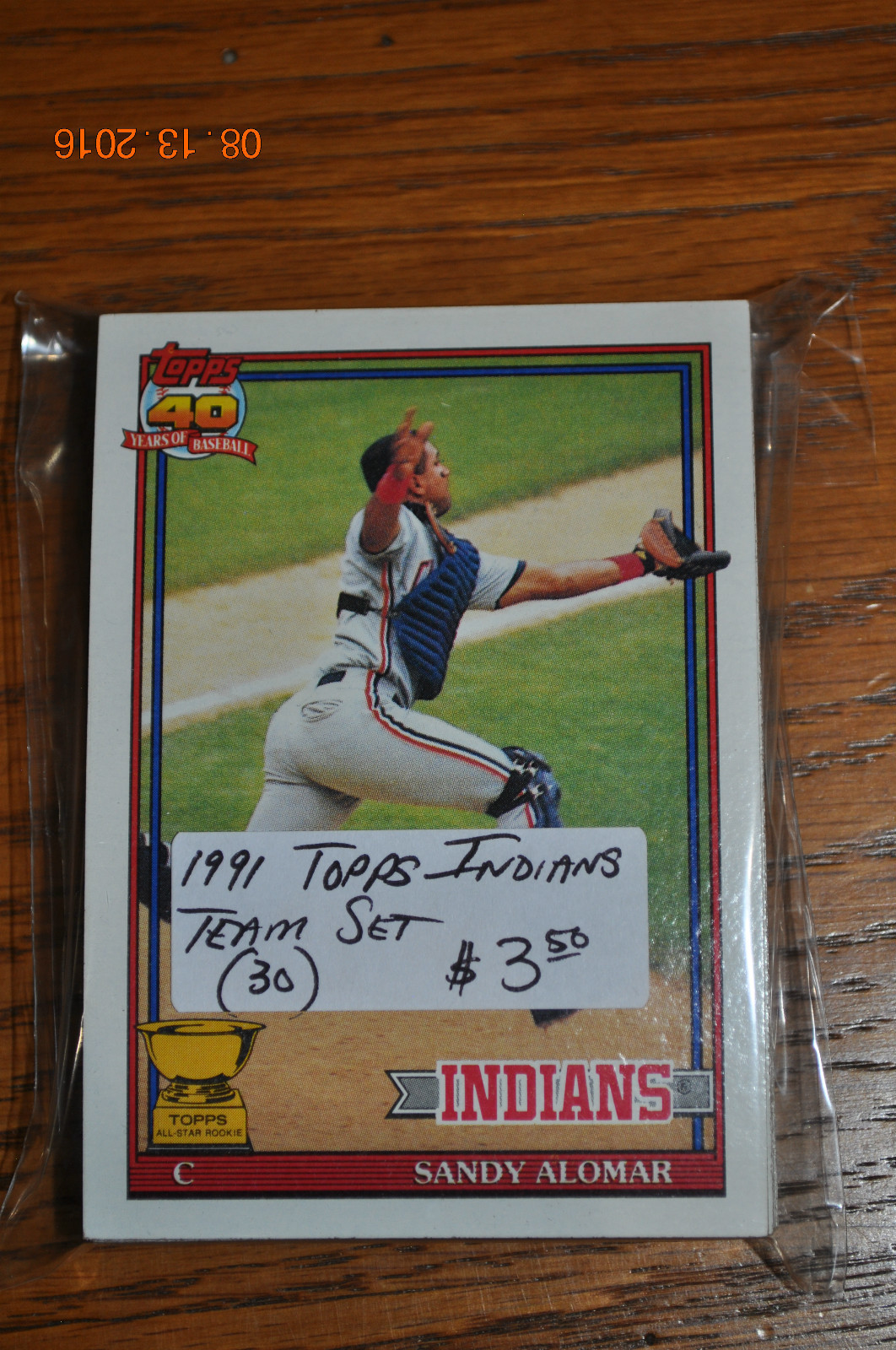 CLEVELAND INDIANS COMPLETE TRUE TEAM SET-1991 TOPPS-BASEBALL CARDS ...