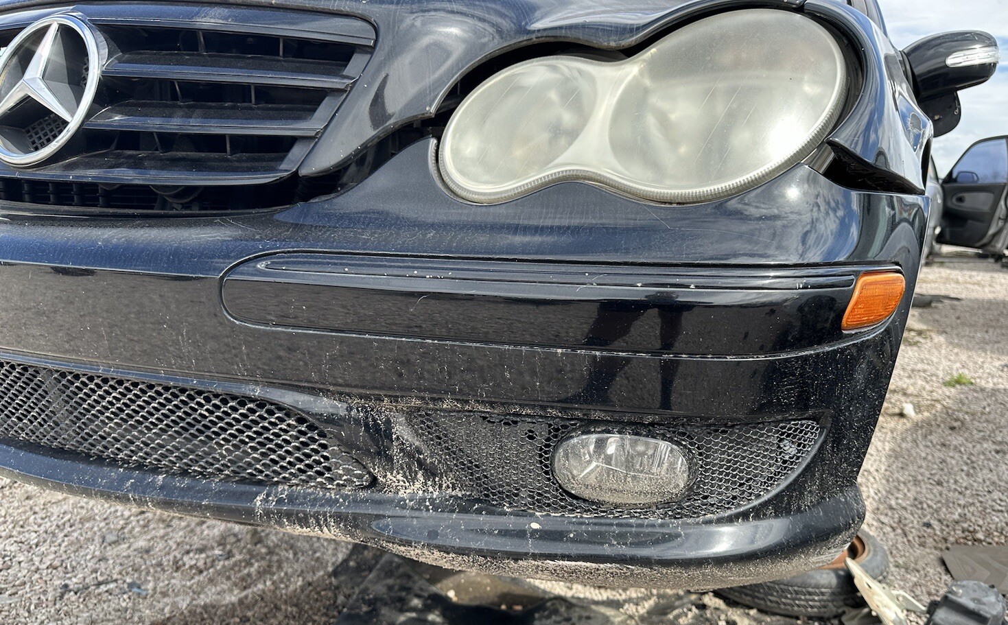 01-07 Mercedes W203 C230 AMG Front Left Bumper Fog Light Mesh Grille ...