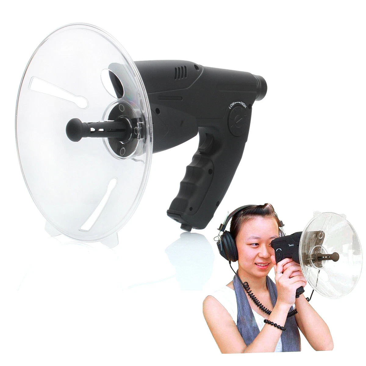 EROCK 300FT Parabolic Sonic Listening Device Microphone, 55% OFF