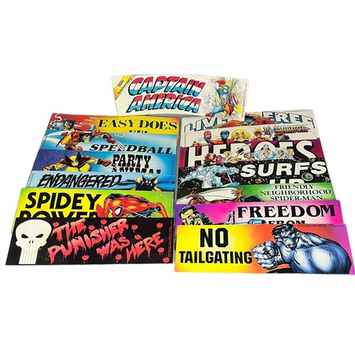VTG 90s Lot Of 14 Bumper Sticker Marvel Comic Wolverine X-Men Spider ...