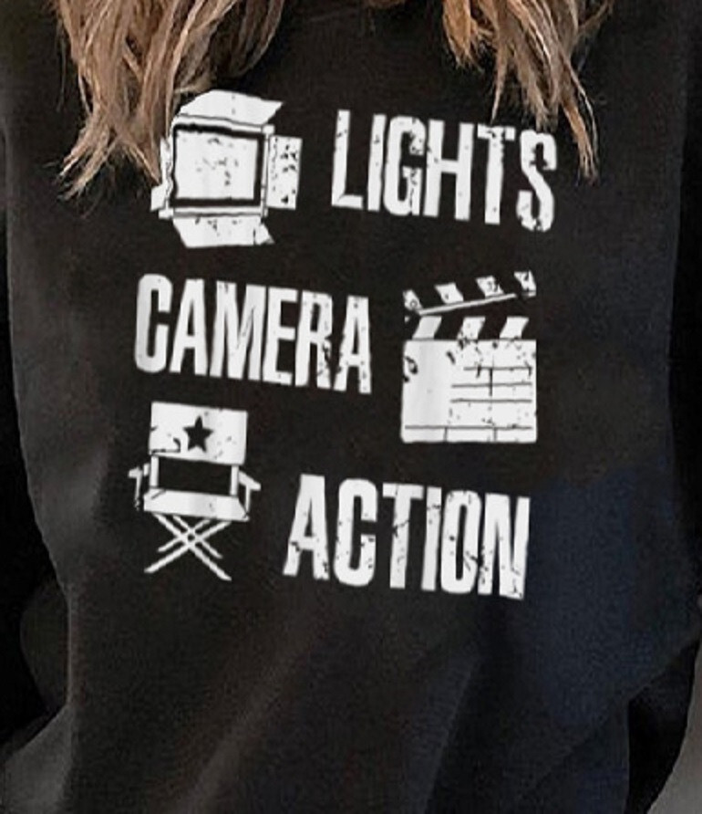 Lights Camera Action Movie Director Shirt video audio film movie ...
