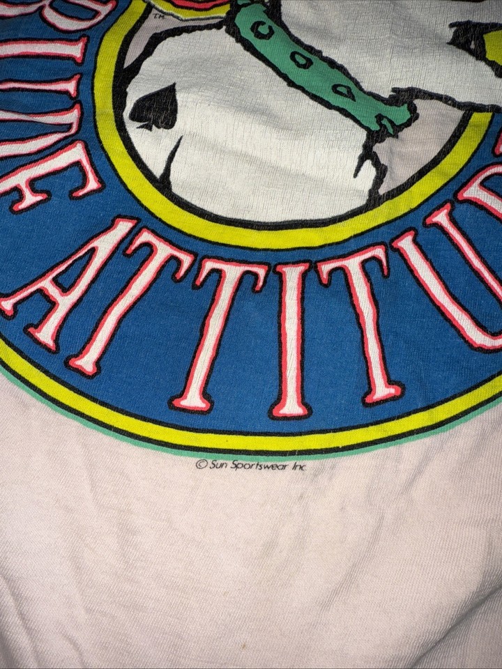 Vintage Rude Dog Rude Attitude Shirt Adult Surf 80s Mens | eBay