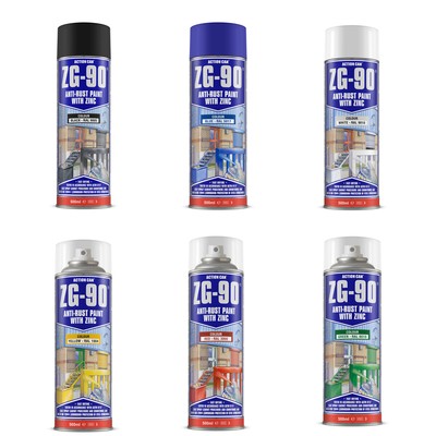 Action Can ZG-90 Anti Rust Cold Zinc Galvanising Colour Spray Paint ...