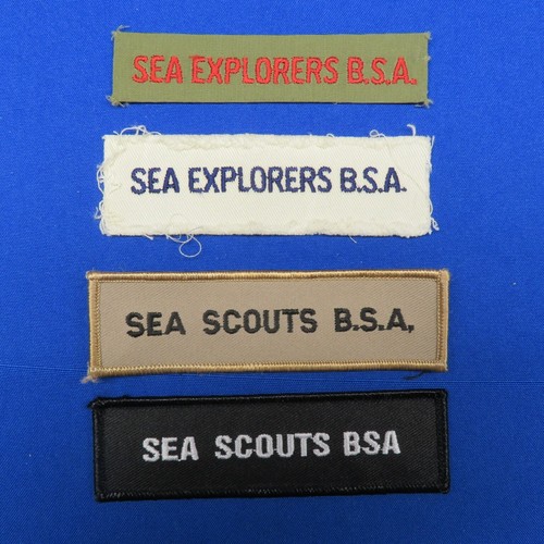 Boy Scout 4 Sea Scout / Explorer Program Strip Patches Assorted 255B1 ...