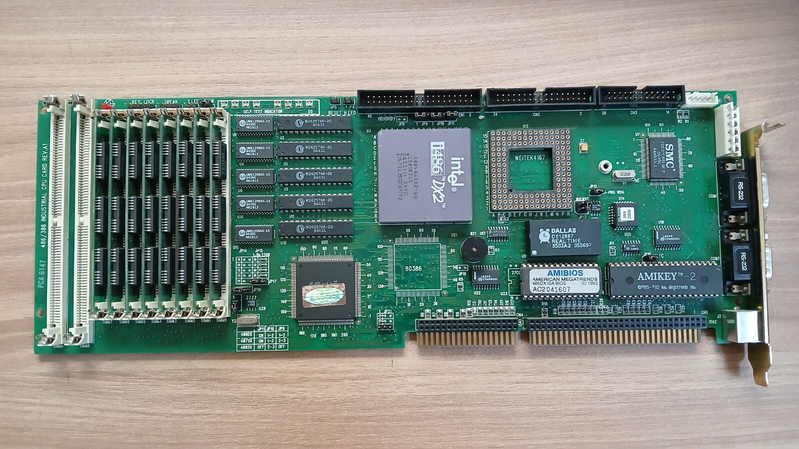 ADVANTECH PCA-6147 486/386 INDUSTRIAL CPU CARD SBC + CPU 80486 + RAM | eBay