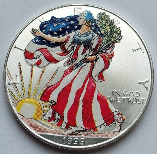 1999 Colorized American Silver Eagle 1 oz Coin (YG544) | eBay