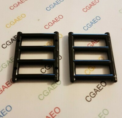 2 X Lego 62113 Bar 1 x 4 x 3 Grille with End Protrusions BLACK | eBay