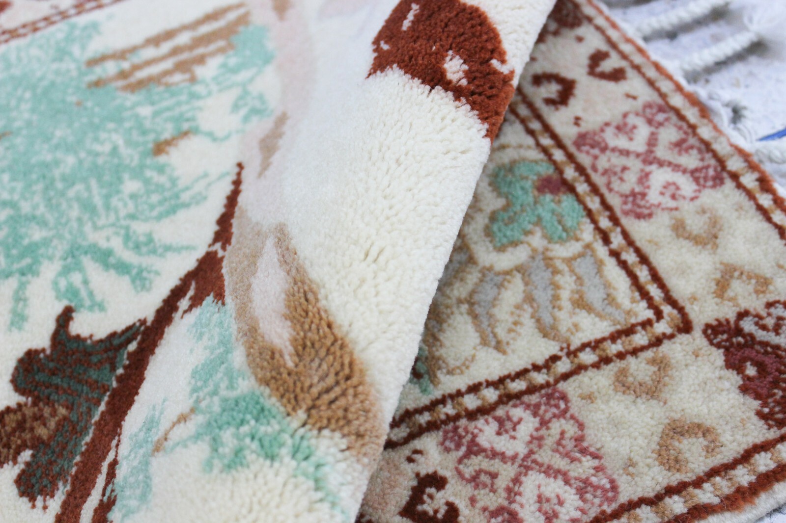 Small Moroccan Area Rug Modern Handmade Tribal Wool Multicolor Berber ...